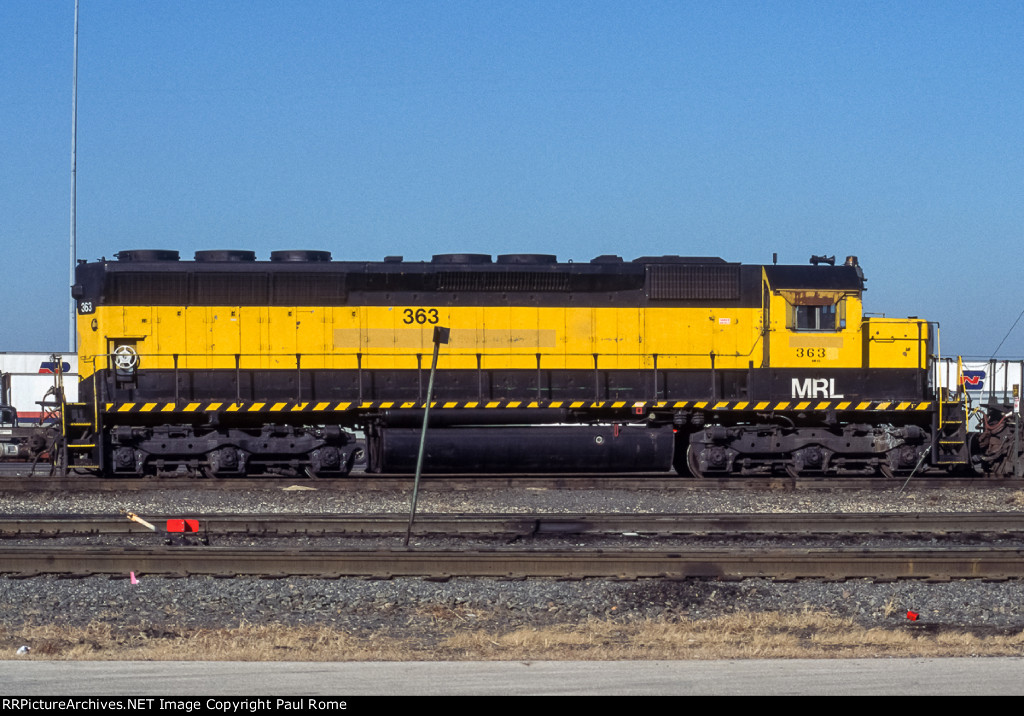 MRL 363, EMD SD45, ex NYSW on the BN